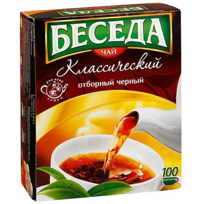 Купить Чай Беседа 100 пак х 1,8 гр байховый (20пч) мелким оптом и в ...