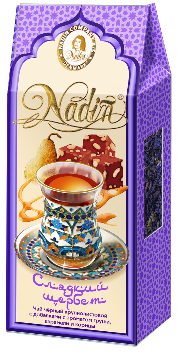 Купить Чай Nadin Восток Сладкий щербет 50 гр черный картон (12) мелким ...